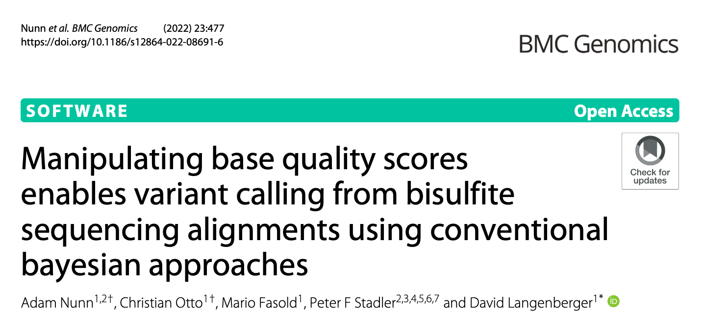 Clever Algorithm Use Standard Dna Variant Caller On Bisulfite Seq Data